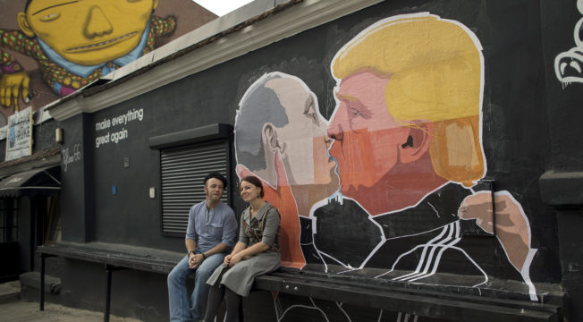 Lithuanian Eatery Puts Up Poster Of Trump-Putin Kiss – Talking Points Memo